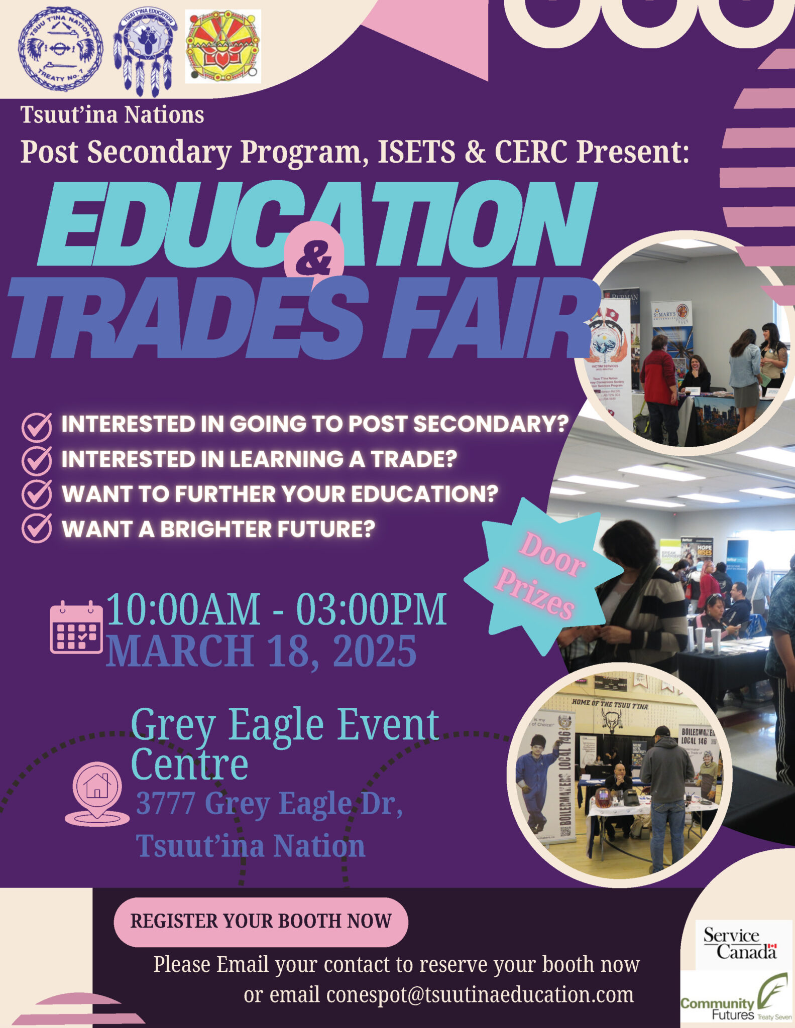 Education & Trade Fair 2025 - Post Secondary, ISETS & CERC | Tsuut’ina