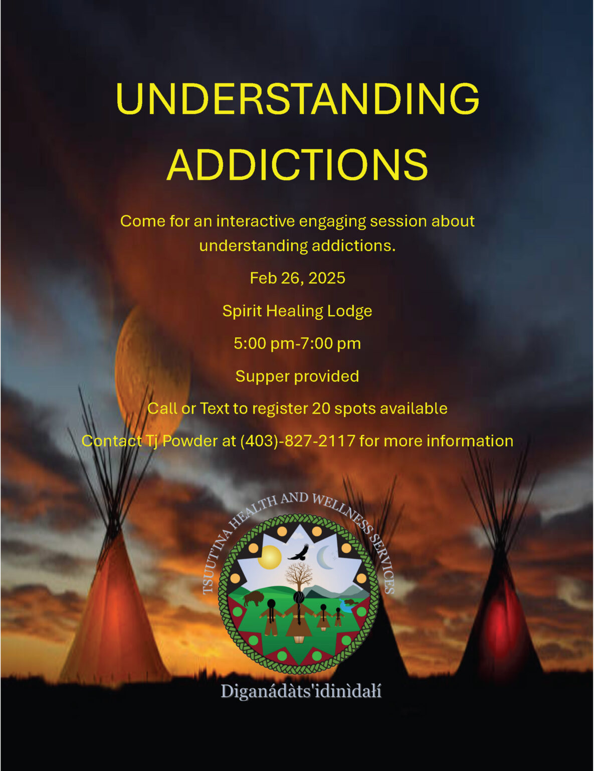 Understanding Addictions - Engaging Information Session | Tsuut’ina