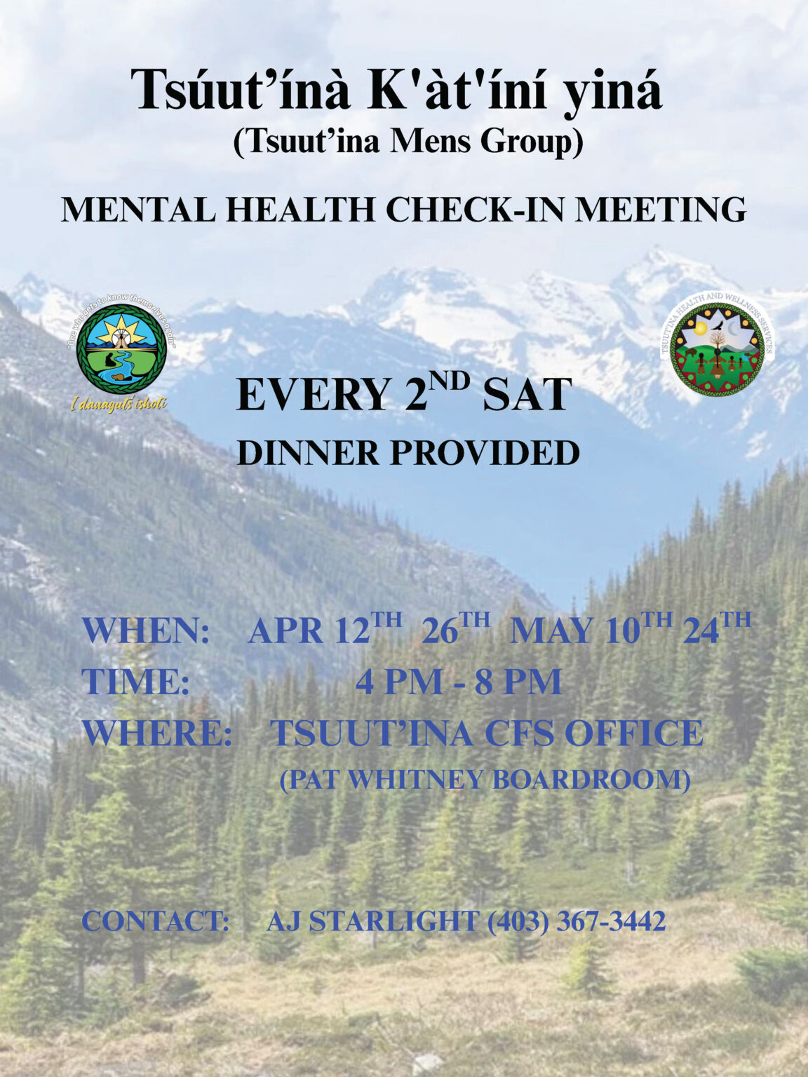 Tsuut’ina Men’s Group Mental Health Check-in Meeting | Tsuut'ina