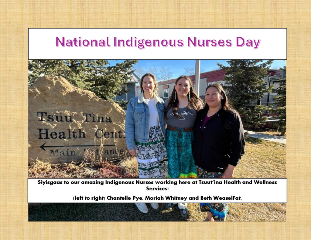 National Indigenous Nurses Day | Tsuut’ina