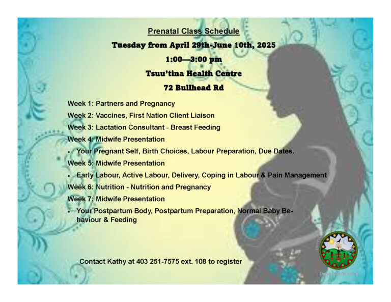 Prenatal Classes - Spring Session | Tsuut’ina