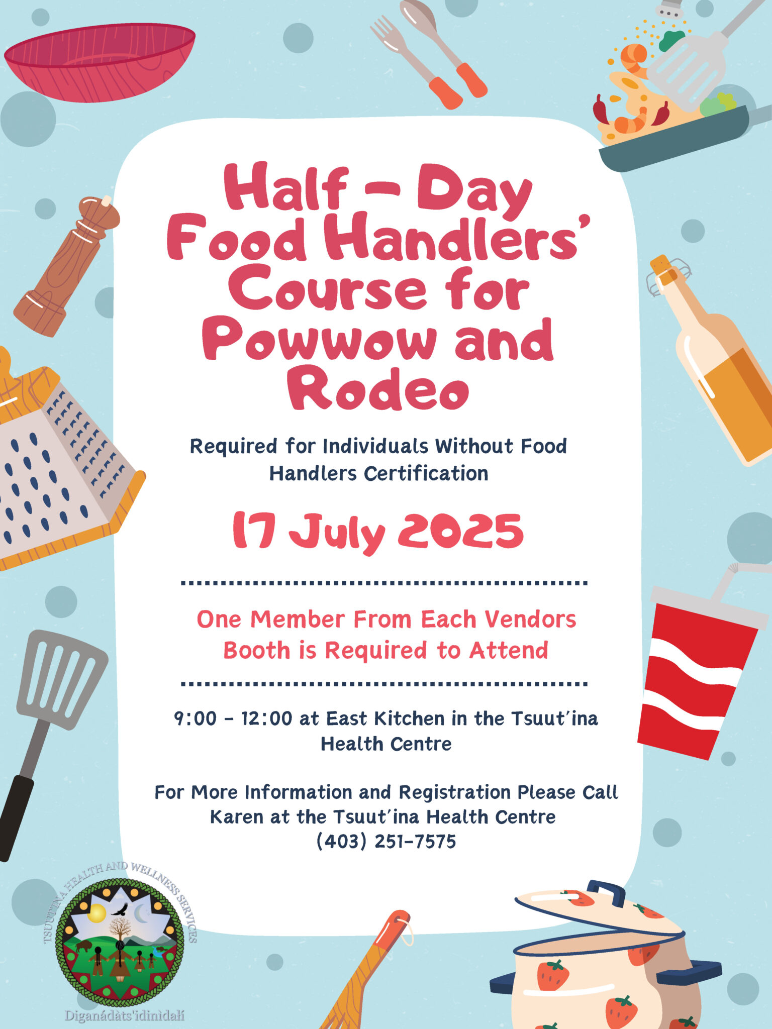 Food Handlers Half Day Course | Tsuut'ina