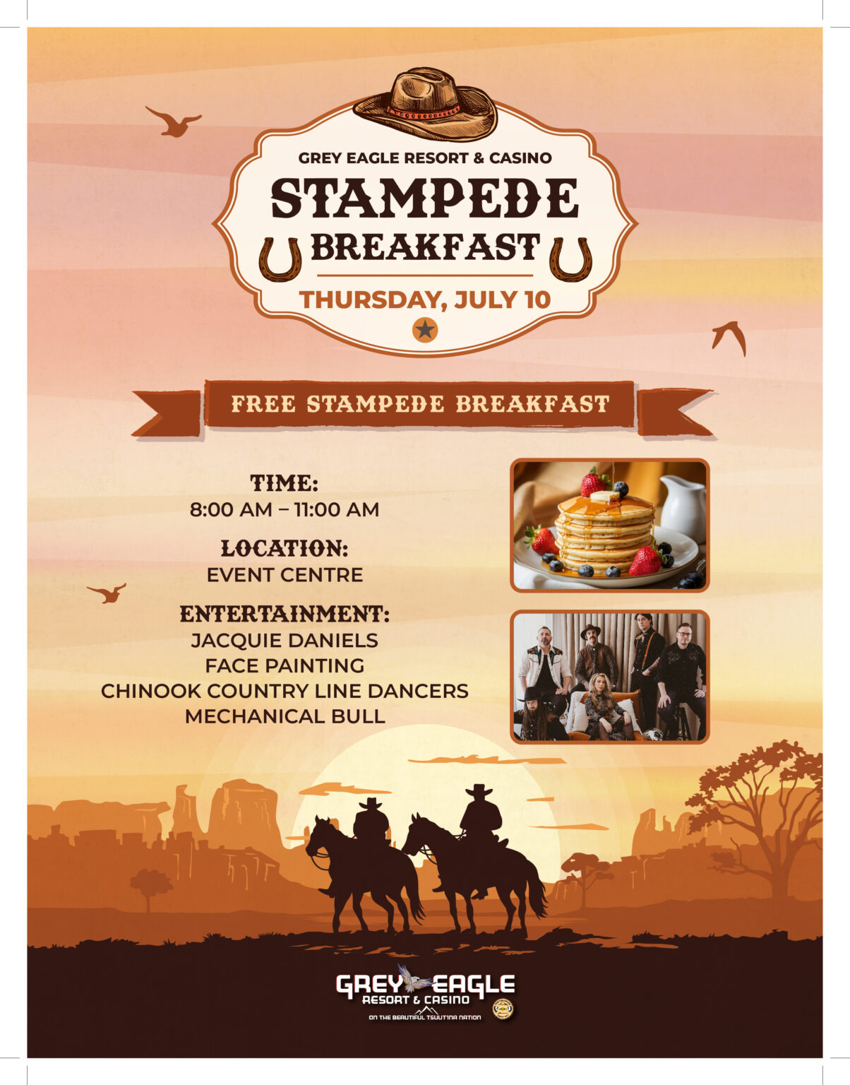 Grey Eagle Resort & Casino - Stampede Breakfast | Tsuut’ina