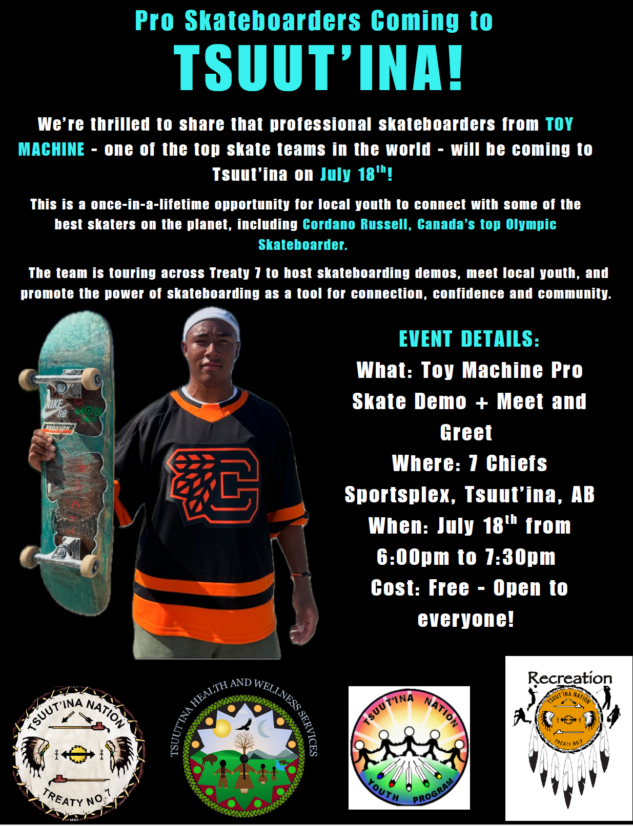 Toy Machine Skateboard Demo | Tsuut'ina