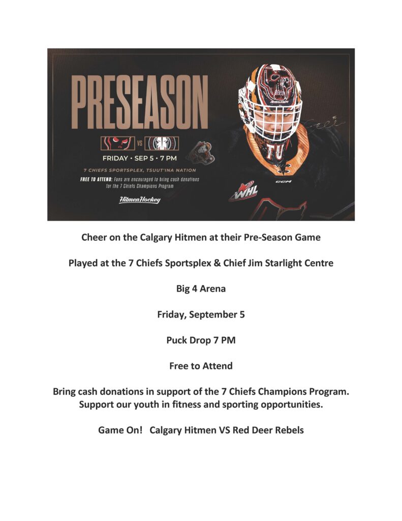 Category: 7 Chiefs Sportsplex & Chief Jim Starlight Centre | Tsuut'ina