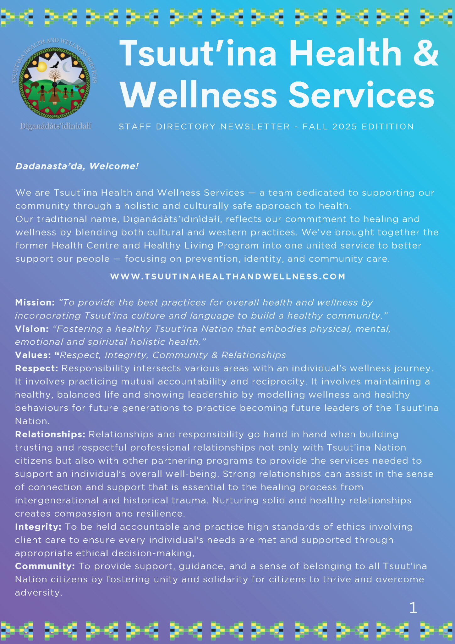 TTN Health and Wellness Services - Staff Directory | Tsuut’ina