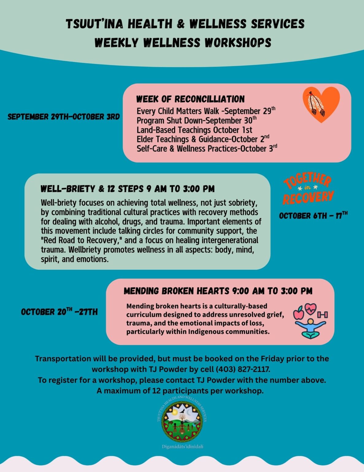 TTN Health & Wellness Services - Wellness Workshops | Tsuut’ina