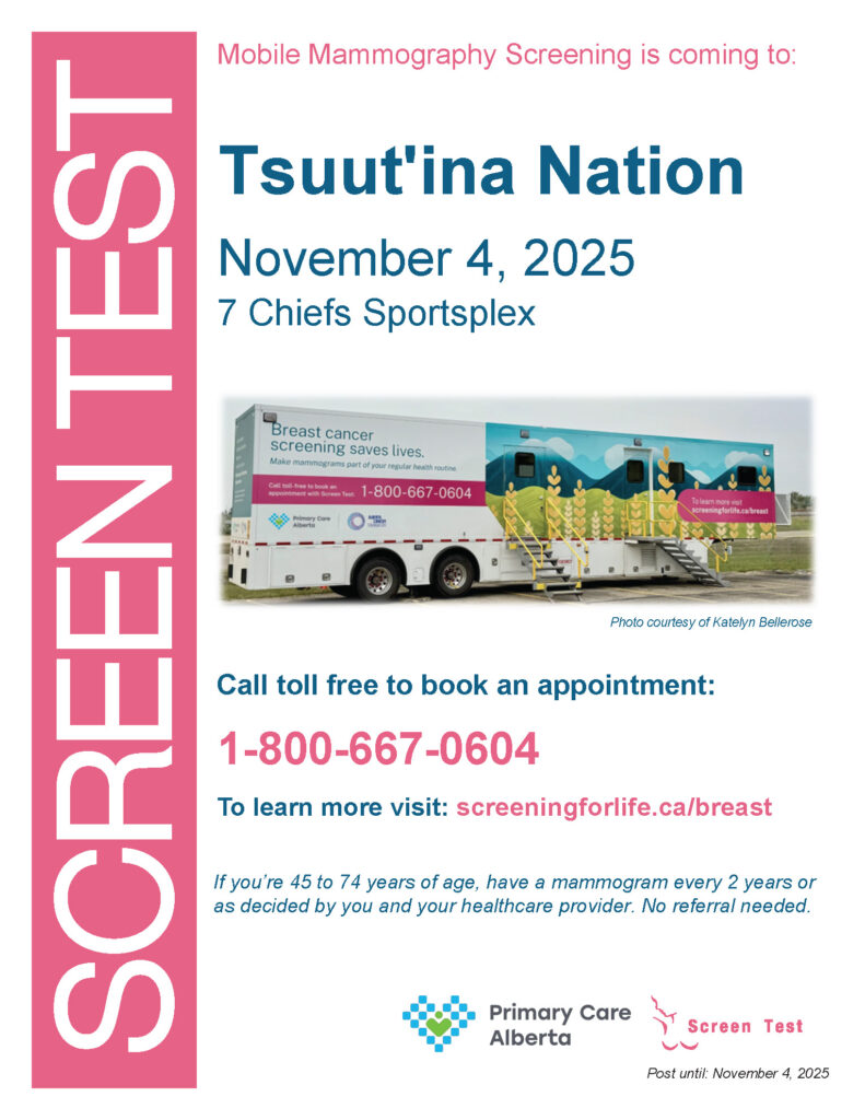Mobile Mammogram Screening | Tsuut’ina