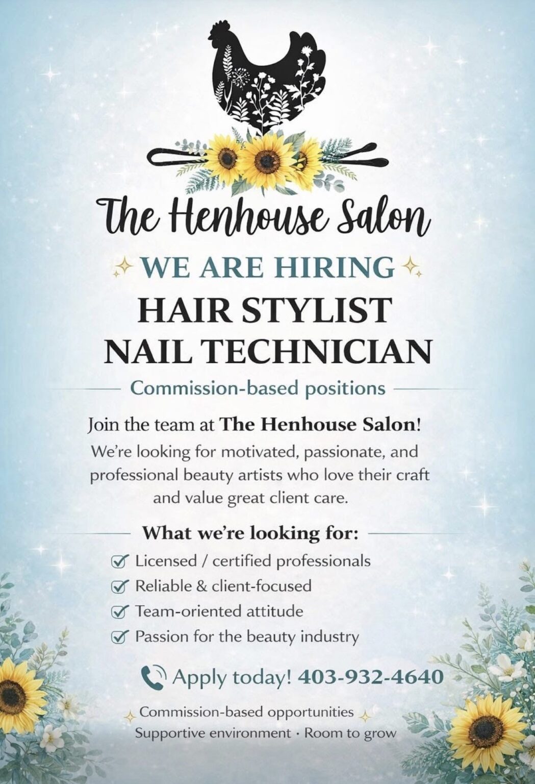 Indigenous Owned Salon Hiring in Cochrane | Tsuut’ina