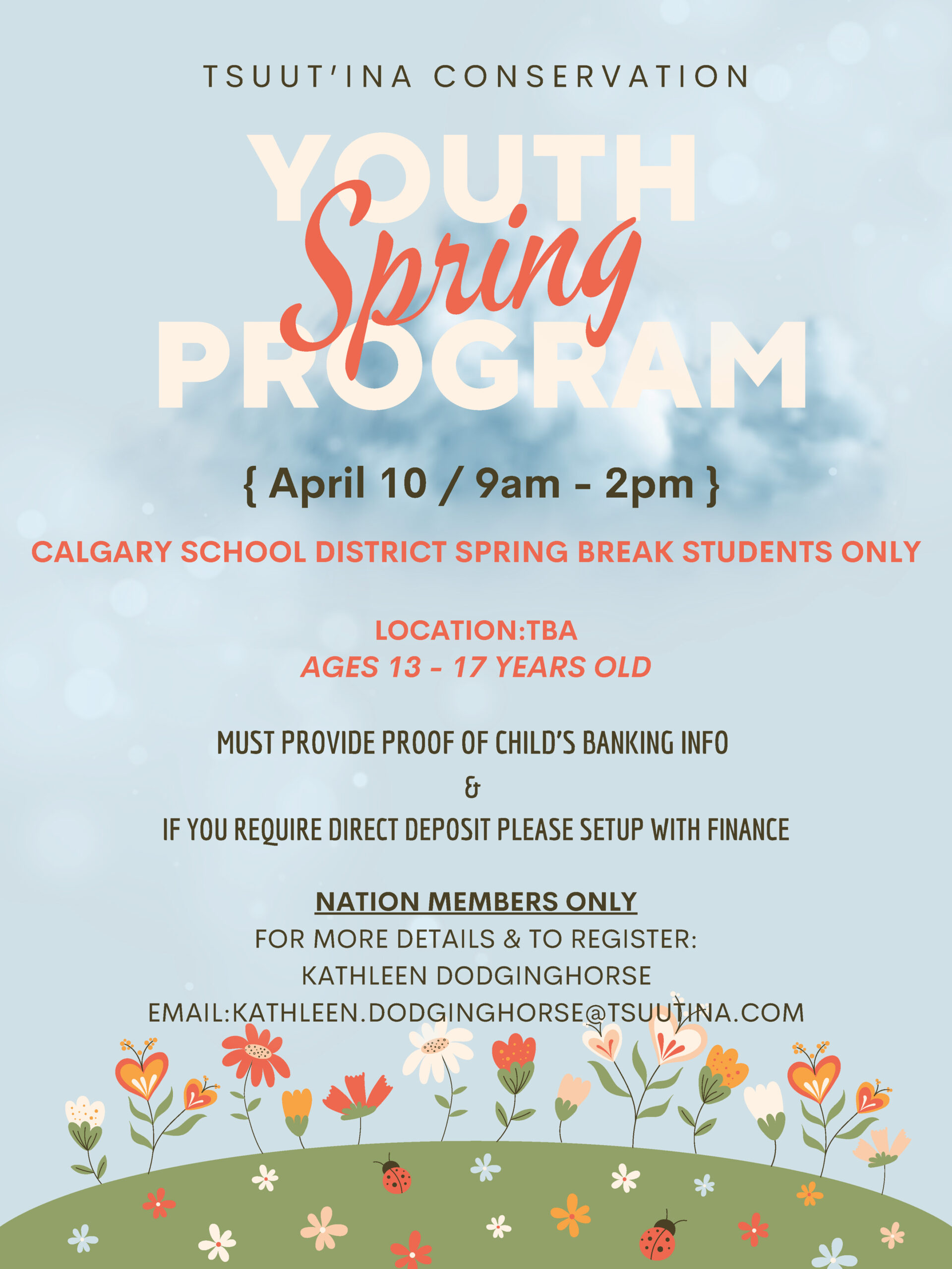 TTN Conservation - Youth Program April 10th | Tsuut’ina